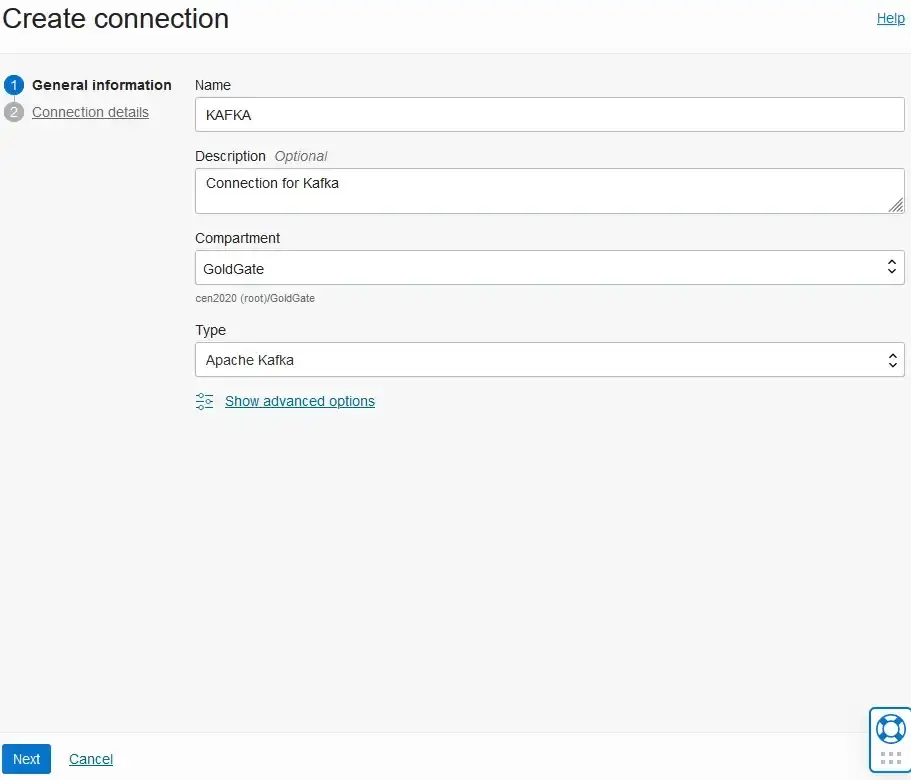 OCI GoldenGate Service to Kafka - OracleGG