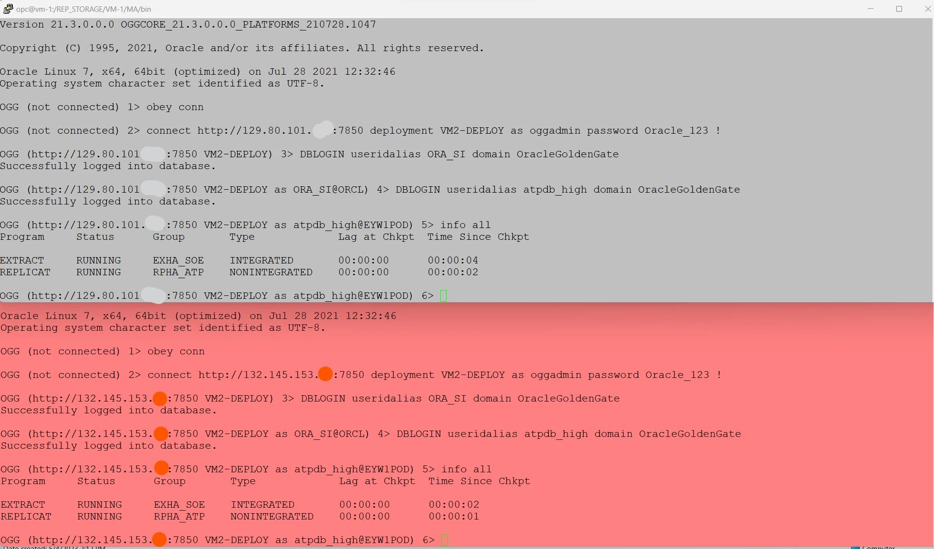 Implement Oracle GoldenGate HA in OCI