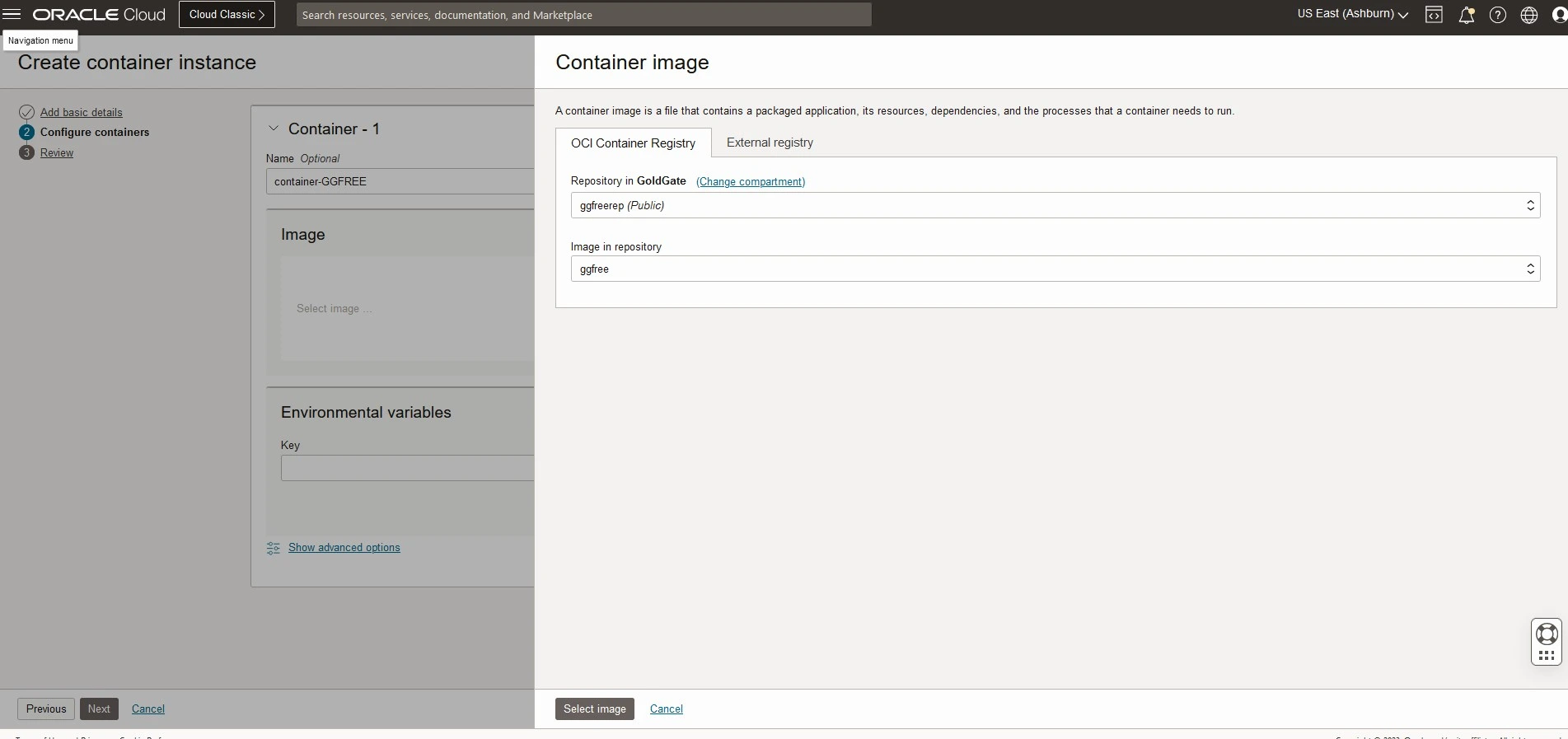 GoldenGate Free Docker Container - OracleGG