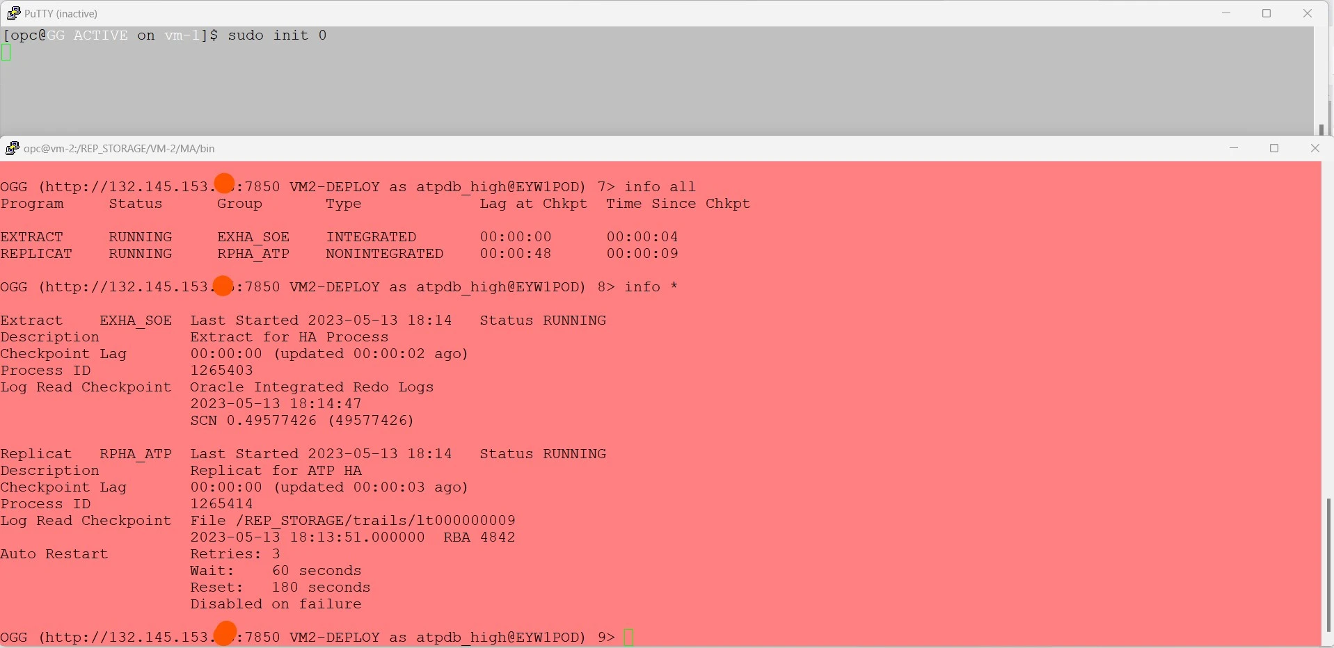 Implement Oracle GoldenGate HA in OCI