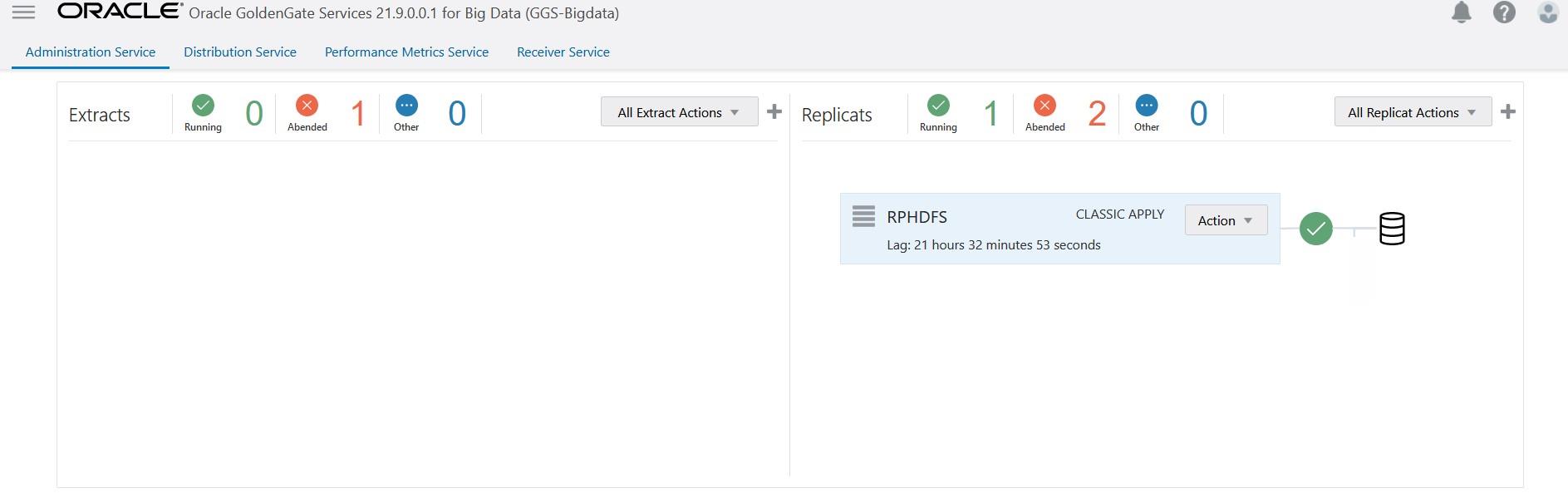 OCI GoldenGate Service to Hadoop HDFS - OracleGG
