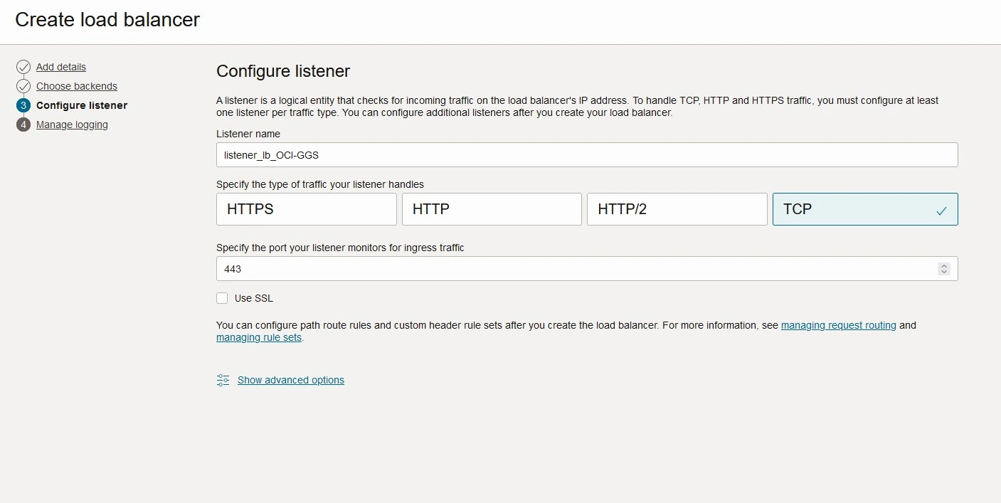 GoldenGate access using Load Balancer - OracleGG